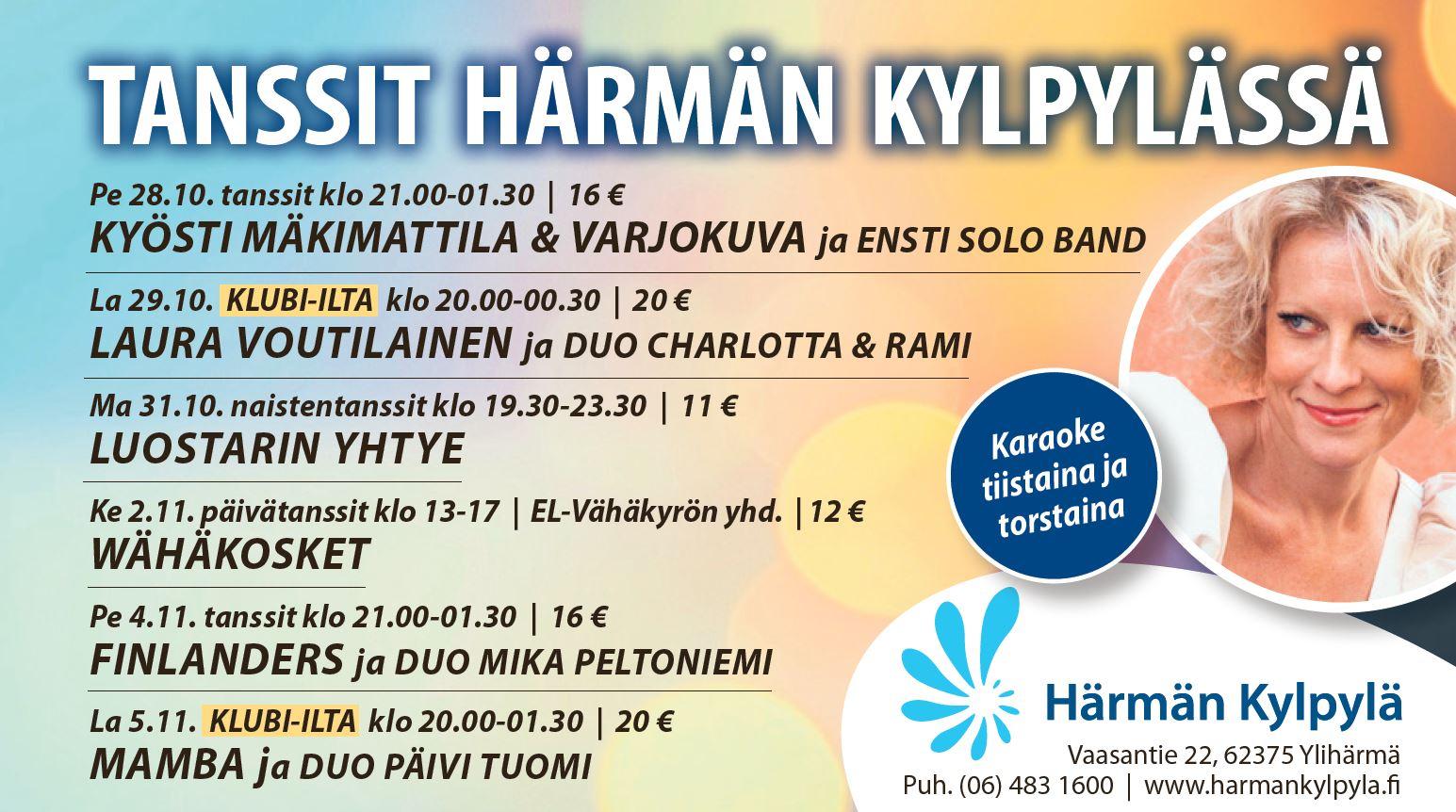 Lomatarjoukset - Härmän Kylpylä